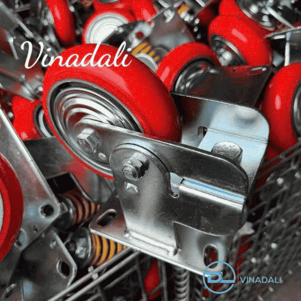 Bánh Xe PU Gang Giảm Chấn D150 Chịu Lực Cao | VINADALI TP.HCM